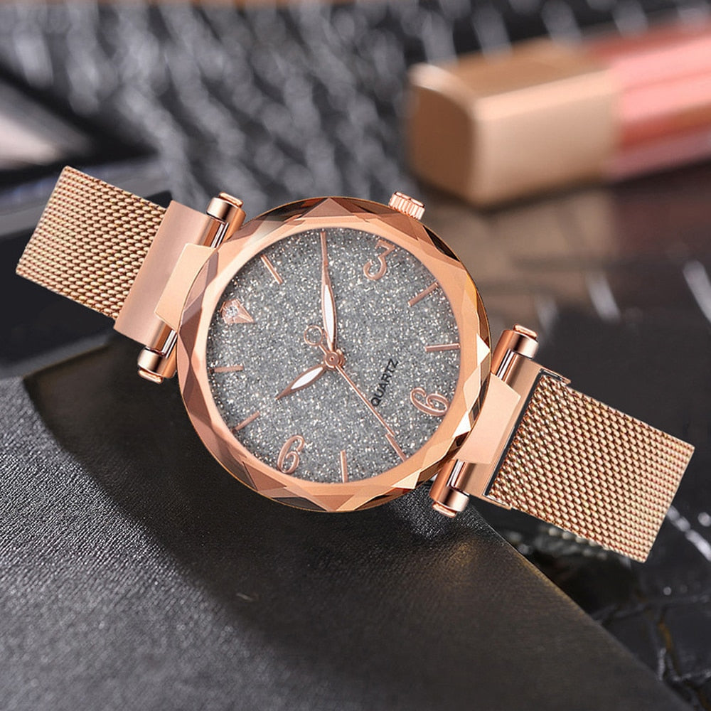Rose Gold 2020 Luxury Sky Lady Wrist Watch – Liberation Xchange